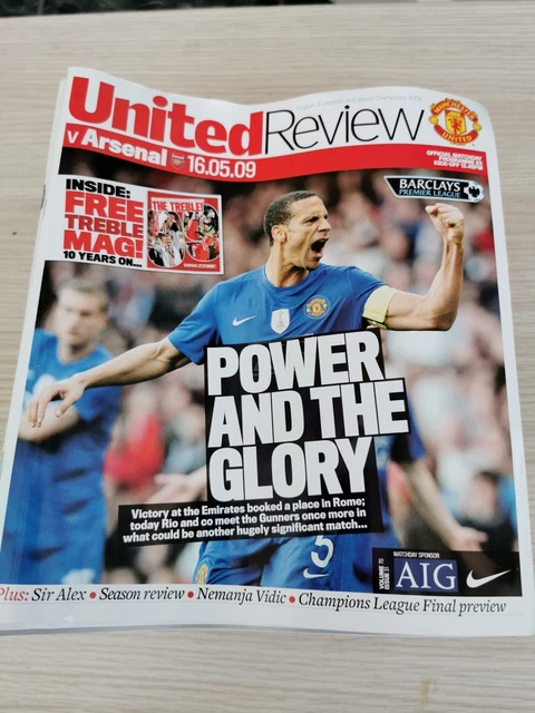 MANCHESTER UNITED FOOTBALL programmes season 2008/09 £10.00 - PicClick UK