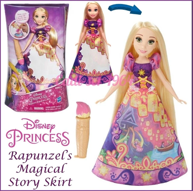 DISNEY PRINCESS RAPUNZEL Magical Story Skirt Doll with Water Wand ...