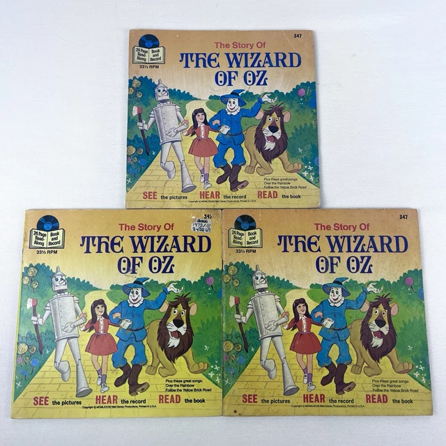 STORY OF THE Wizard of Oz Vintage 1978 Walt Disney Records See Hear ...