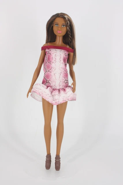 BARBIE NEGRA AA Fashionistas #21 Pretty in Python with clothes - Mattel ...