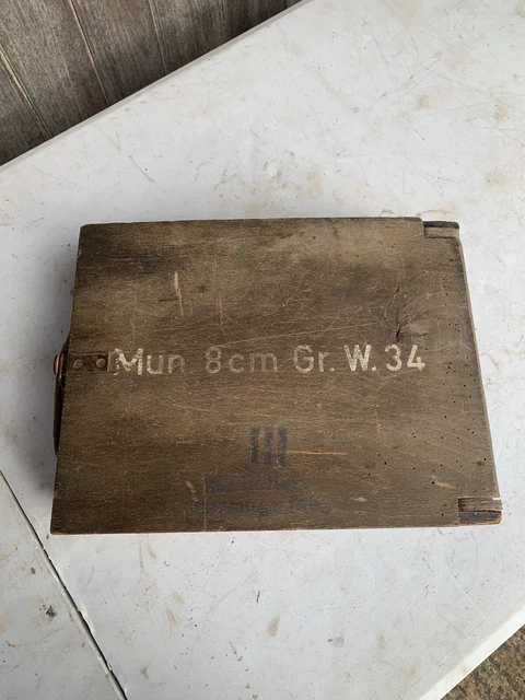 WW2 GERMAN WEHRMACHT 8cm Gr.w 34 Artillery Howitzer Crate Mortar EUR 58 ...