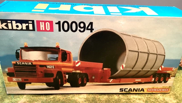 KIBRI SCHWERTRANSPORT RÖHRE Scania Zugmaschine 10094 OVP 1:87 H0 EUR 12 ...