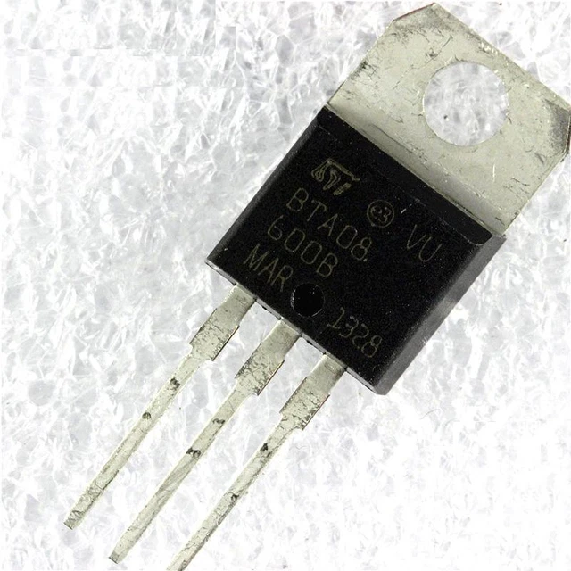 5 PIÈCES TRIAC BTA08 BTA08-600 BTA08-600B 8A 600V NEUF EUR 1,56 ...