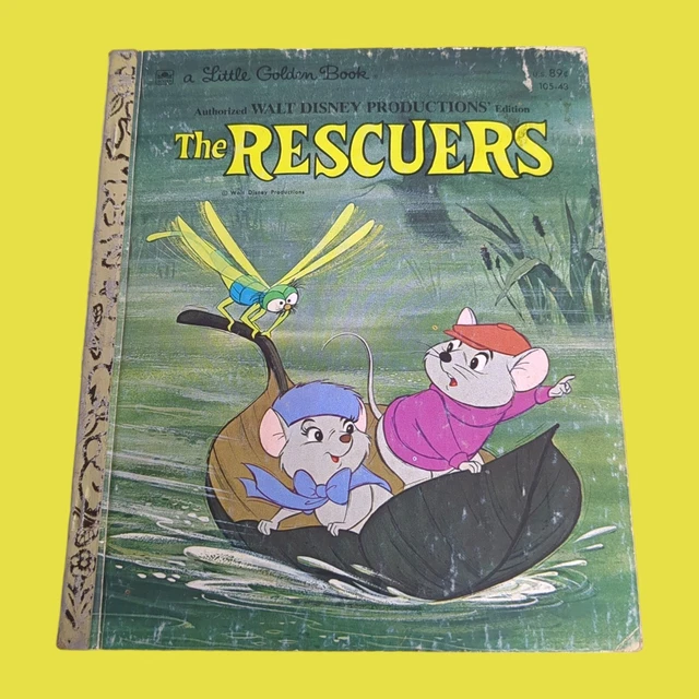 THE RESCUERS A Little Golden Book Walt Disney 1977 Hardcover Little ...