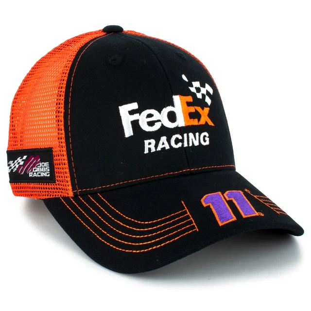 DENNY HAMLIN VICTORY Lane FedEx Racing Sponsor Team Mesh NASCAR Hat $27 ...