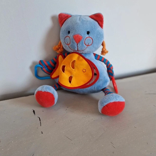 JELLYCAT BABY RATTLE Cat Plush Buggie Sensory Soft Toy Jelly Kitten £6. ...