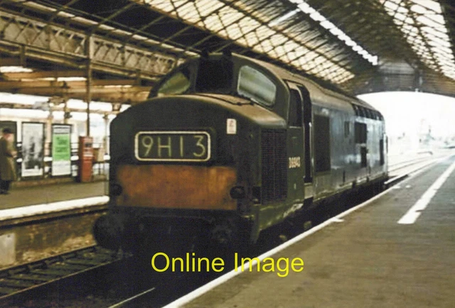 RAILWAY PHOTO 6X4 Class 37 D6943 Light Engine Cardiff Queen St c1967 £2 ...