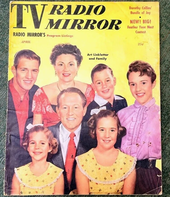 1955 TV RADIO MIRROR Vintage Magazine Complete Back Issue ART ...