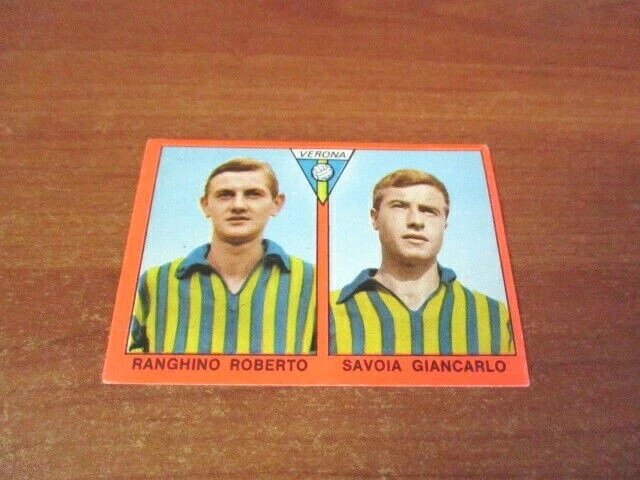 FIGURINA CALCIATORI RANGHINO/SAVOIA - VERONA Ed. MIRA 1967/68 originale ...