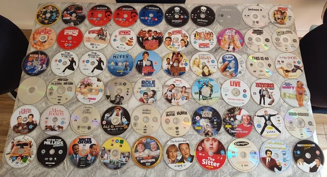DVD'S BUNDLE X 60 Dvd's Job Lot Comedy Films Stand Up Movies Joblot DVD ...