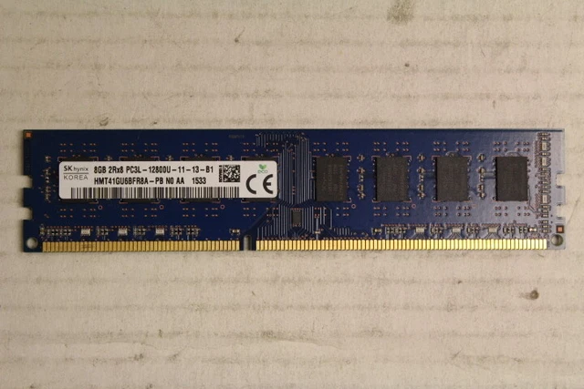 SK HYNIX 8GB 2Rx8 PC3L-12800U DDR3L Desktop Memory Ram HMT41GU6BFR8A-PB EUR 17,10 - PicClick IT