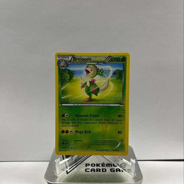 POKEMON TCG BRELOOM 16/160 Reverse Holo Rare XY Primal Clash LP/NM $0. ...