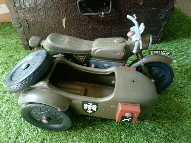 VINTAGE ACTION MAN Cherolea German Motorcycle And Sidecar £5.21 ...