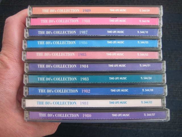 10 X 2 CD Time Life Music The 80's Collection KOMPLETT 80 - 89 1980 ...