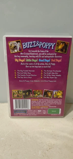 BUZZ & POPPY Volume 3 DVD Region Free Like New Family Kids REGION ALL ...