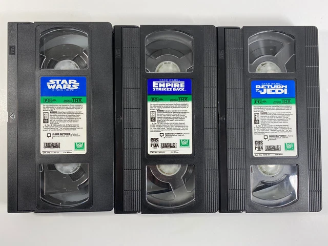 STAR WARS TRILOGY VHS Box Set 1995 A New Hope Return of the Jedi Empire ...
