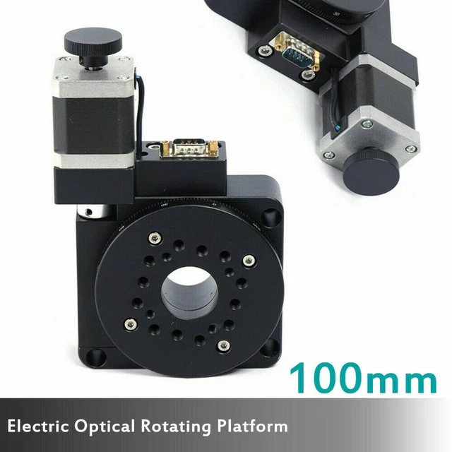 ELECTRIC OPTICAL 360° Motorized Rotary Stage Rotating Platform 100mm ...