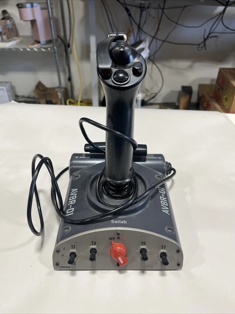 SAITEK AV8R-01 FLIGHT SIM Simulator Controller Joystick PS33 Throttle ...