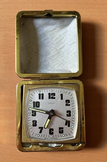 PARTS ONLY VINTAGE Travel Clock Peter Germany £6.00 - PicClick UK