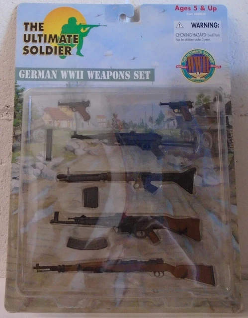 THE ULTIMATE SOLDIER WWII German Weapons Set For 12" Military Luger GI ...