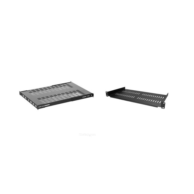 STARTECH.COM 1U ADJUSTABLE Vented Server Rack Mount Shelf & 1U Server ...
