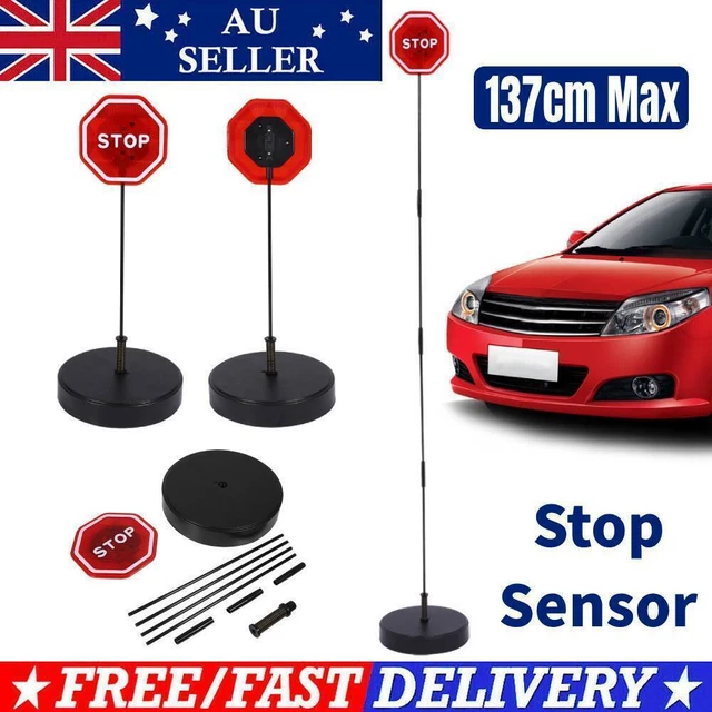 SENSOR STOP SIGN Flashing Led Lights Stand Auto Car Detector Parking ...