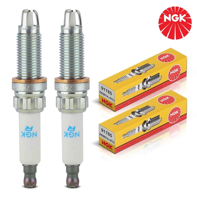 NGK ZKBR7A-HTU BOUGIES 2x Pour BMW 1ER E81 E82 E88 3ER E90 E91 E92 5ER ...