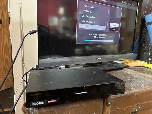 SONY SVR-HDT500 TWIN Freeview HD Tuner Box 500GB HDD Recorder Receiver ...
