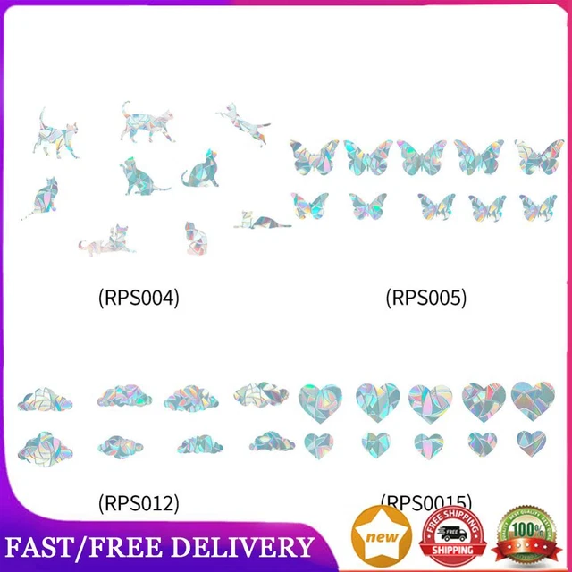 REFRACTION RAINBOW EFFECT Prisms Window Stickers PVC Decals Paste Wall ...