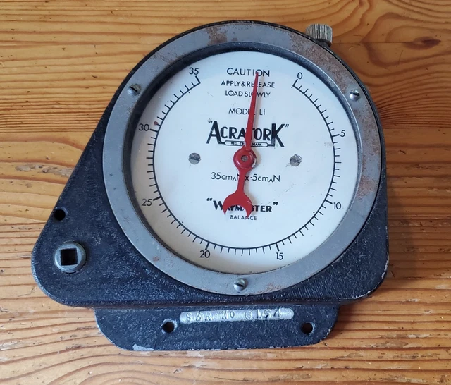 JAUGE REGLAGE ETALONNAGE Couple - Acratork Model Li - Waymaster Balance ...