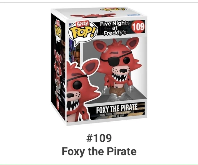FUNKO BITTY POP! Foxy The Pirate #109 Five Nights at Freddy's Horror ...