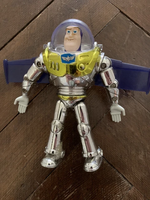 DISNEY/PIXAR CHROME BUZZ Lightyear Five Inch Moveable Figure £10.00 ...