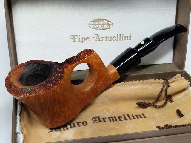 PIPE À FUMER artisanale MAURO ARMELLINI MILLENNIO forme inhabituelle ...