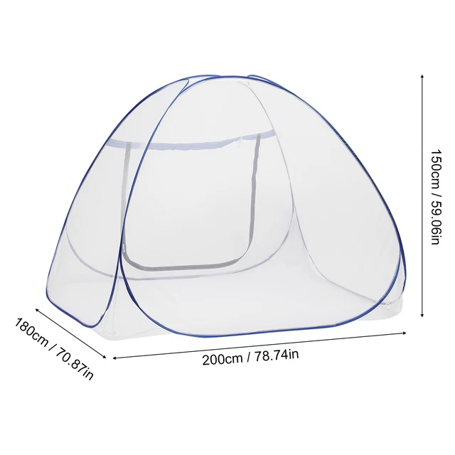 Folding Mosquito Net Zipper Single Door Netting Tent Pop Up Mosquito