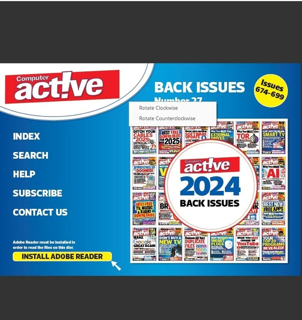COMPUTER ACTIVE MAGAZINE 2024 Back Issues USB: All 26 issues (38p per issue) £11.12 - PicClick UK