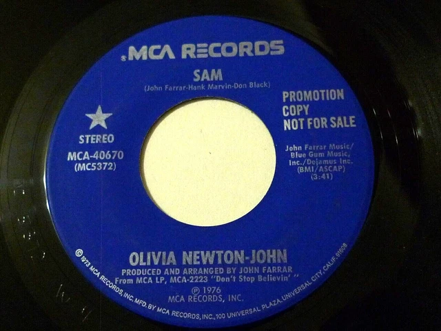 DEMO PROMO-OLIVIA NEWTON-JOHN-SAM-MCA £5.00 - PicClick UK