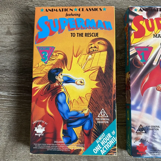SUPERMAN VHS VIDEOS Collector Series Man of Steel (VHS, 1990) 50th ...