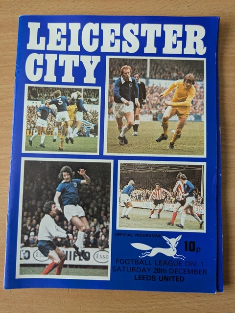 16 LEICESTER CITY 1974-75 Season Football Programmes Free Postage £19. ...