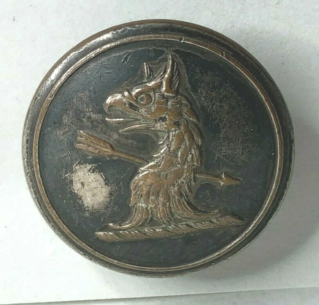 19TH CENTURY LIVERY Button Lightfoot Family Clan Griffin & Arrow 25 mm ...