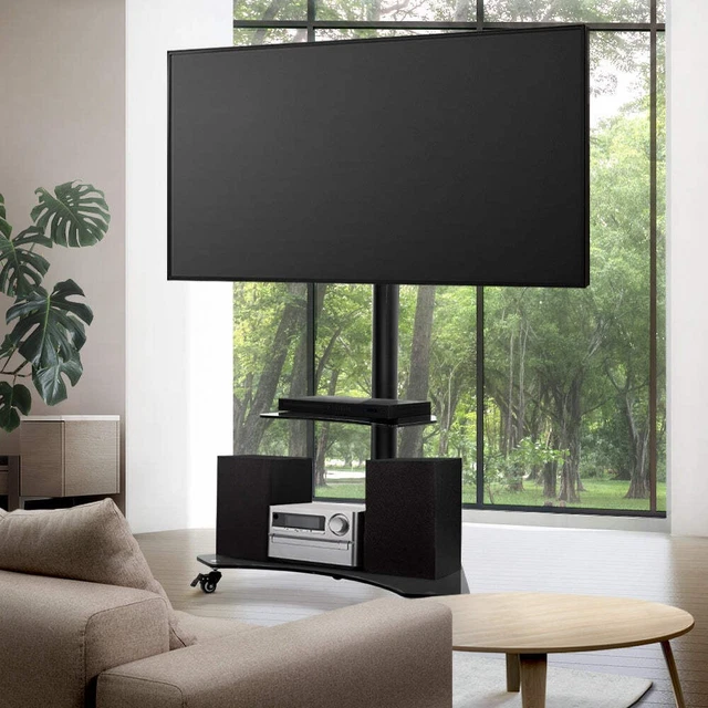 ARTISS MOBILE TV Stand for 32"-70" TVs Mount Bracket Portable Solid ...