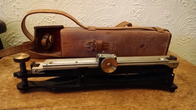 INDIAN PATTERN CLINOMETER By UIC B6906 With Leather Case Circa 1940's £ ...
