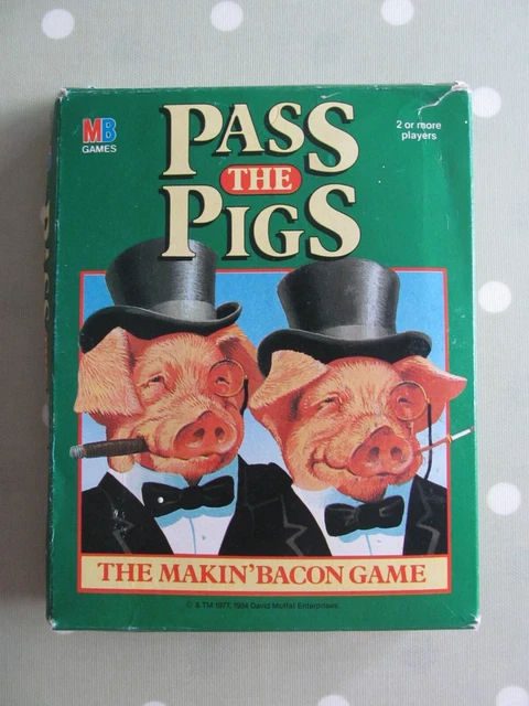 VINTAGE PASS THE Pigs Game By Mb Games Dated 1984 £20.00 - PicClick UK