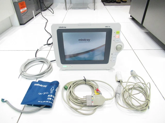 MINDRAY IMEC-10 LIGHTWEIGHT COMPACT PATIENT ECG/EKG SPO2 NIBP PRINTER ...