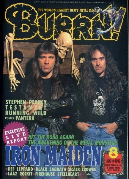 IRON MAIDEN STEPHEN Pearcy Testament Heavy Metal Music Magazine Japon ...