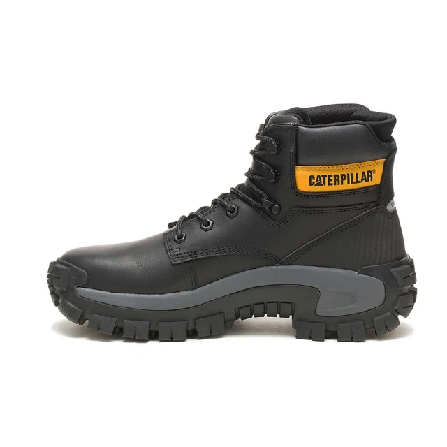 CATERPILLAR MENS INVADER Hi Steel Toe Work Boot Shoe P91287 - Black £99 ...