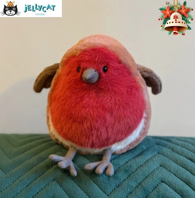 JELLYCAT PLUM ROBIN: 2025 Xmas Limited Edition Plush,BNWT + Bag ...