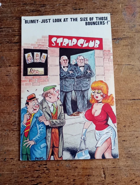 VINTAGE SAUCY SEASIDE Comic Postcard Bamforth Black Triangle No 852 £4. ...