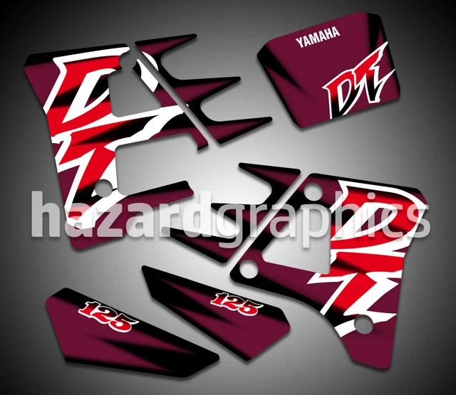 YAMAHA DT DTR DT 125R DT125R Graphics Kit (1996) Black Model £64.99 ...