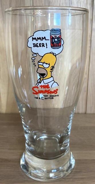 VINTAGE 1999 THE Simpsons Homer Simpson MMM...BEER! Duff Beer 18cm/7 ...