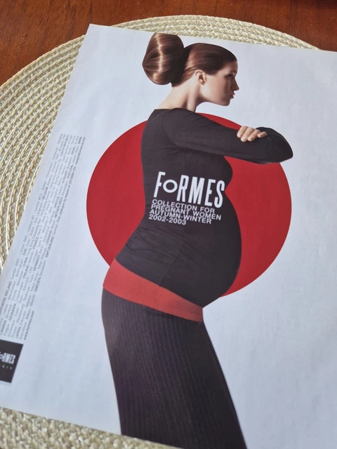 FORMES 2002 PRINT Advert Pregnancy Collection Baby Bump Ad £2.66 ...